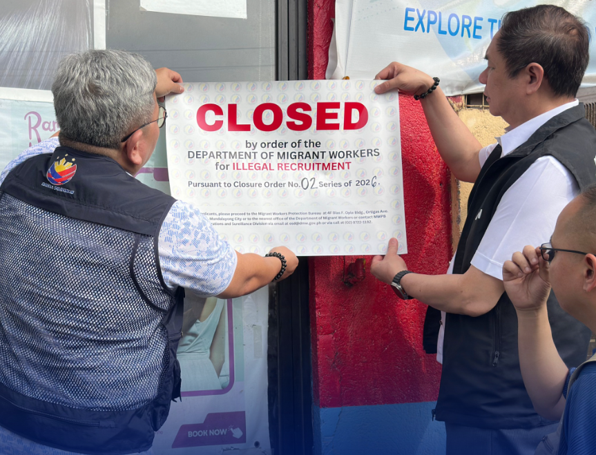 DMW closes Cavite travel agency for alleged illegal recruitment