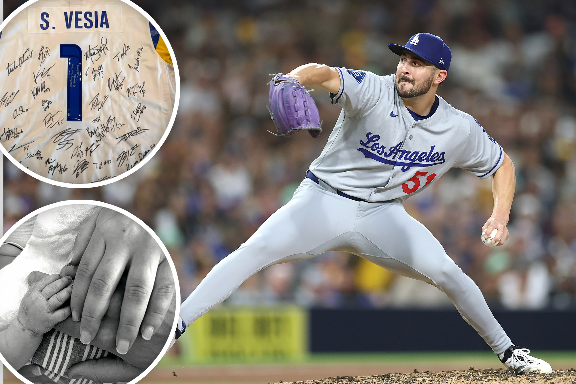 Dodgers’ Alex Vesia reveals Rams’ touching gesture to late daughter ...