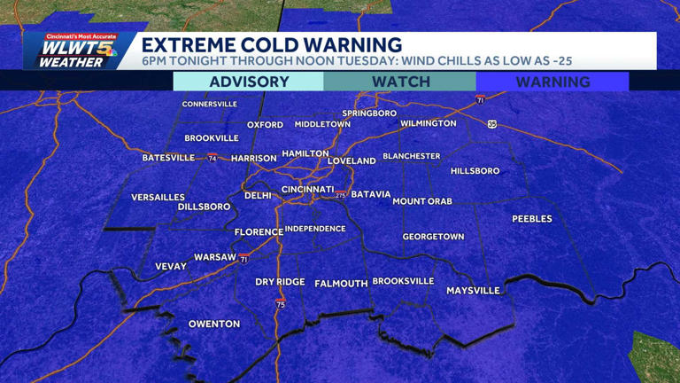 Extreme cold warning: Dangerous wind chills settle in after winter storm