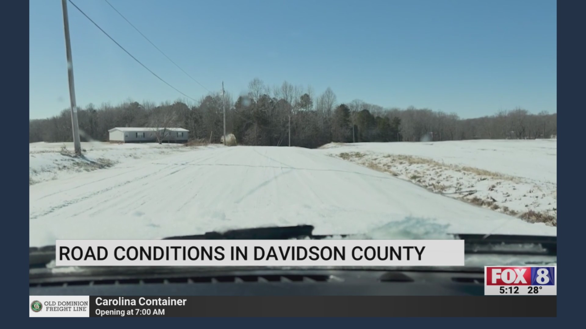 Davidson County crews work to clear roads