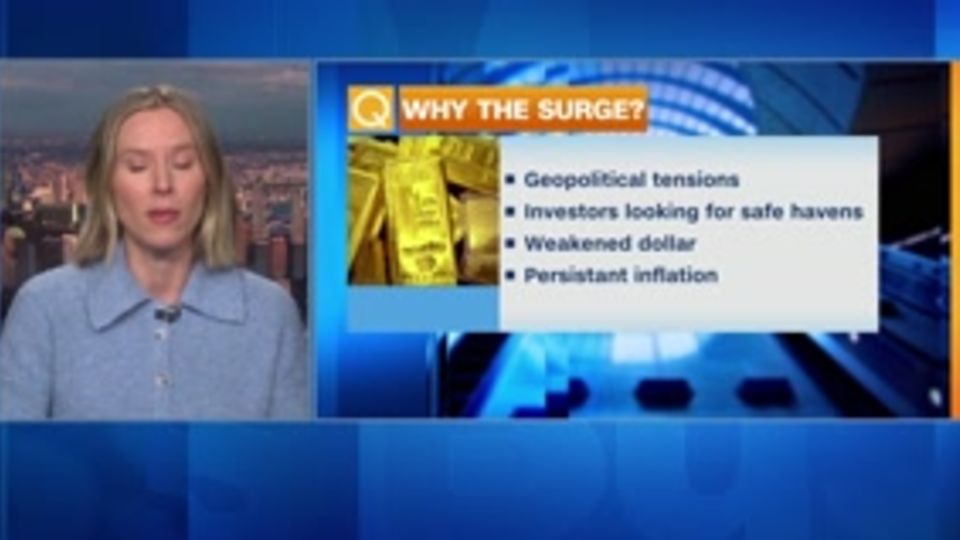 Gold rises to record $5,000 per ounce