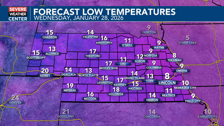 Milder, but below normal this week