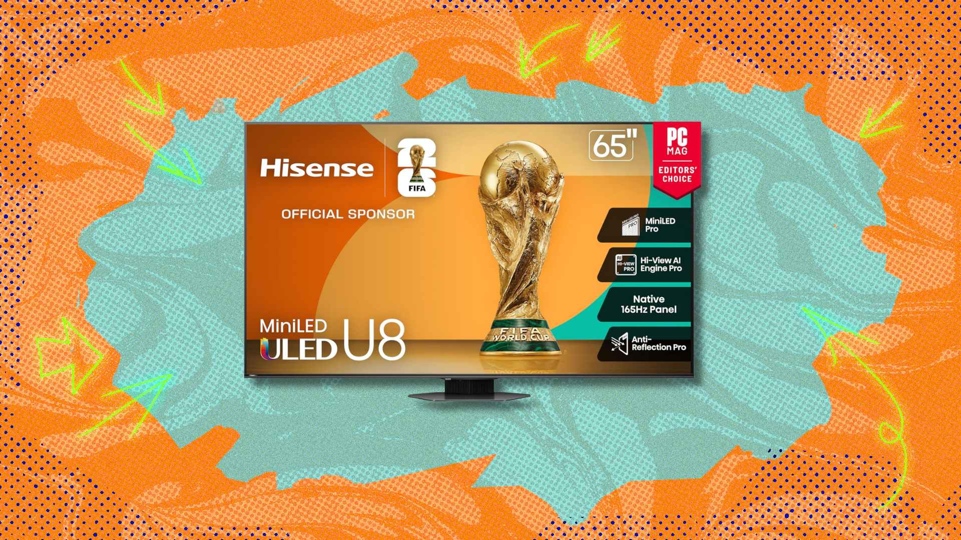 The 65-inch Hisense Class U8 mini-LED TV is on sale for under $1,000 at ...
