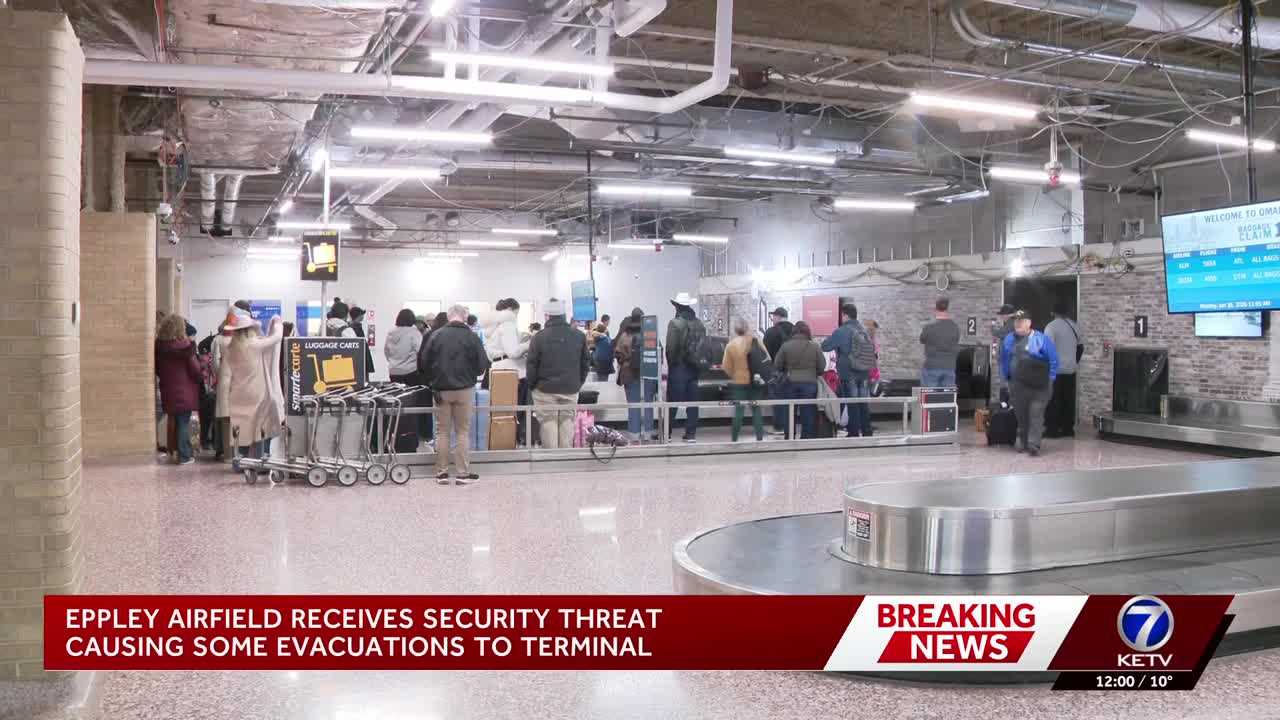 Eppley Airfield evacuated for bomb threat, all-clear given, officials say