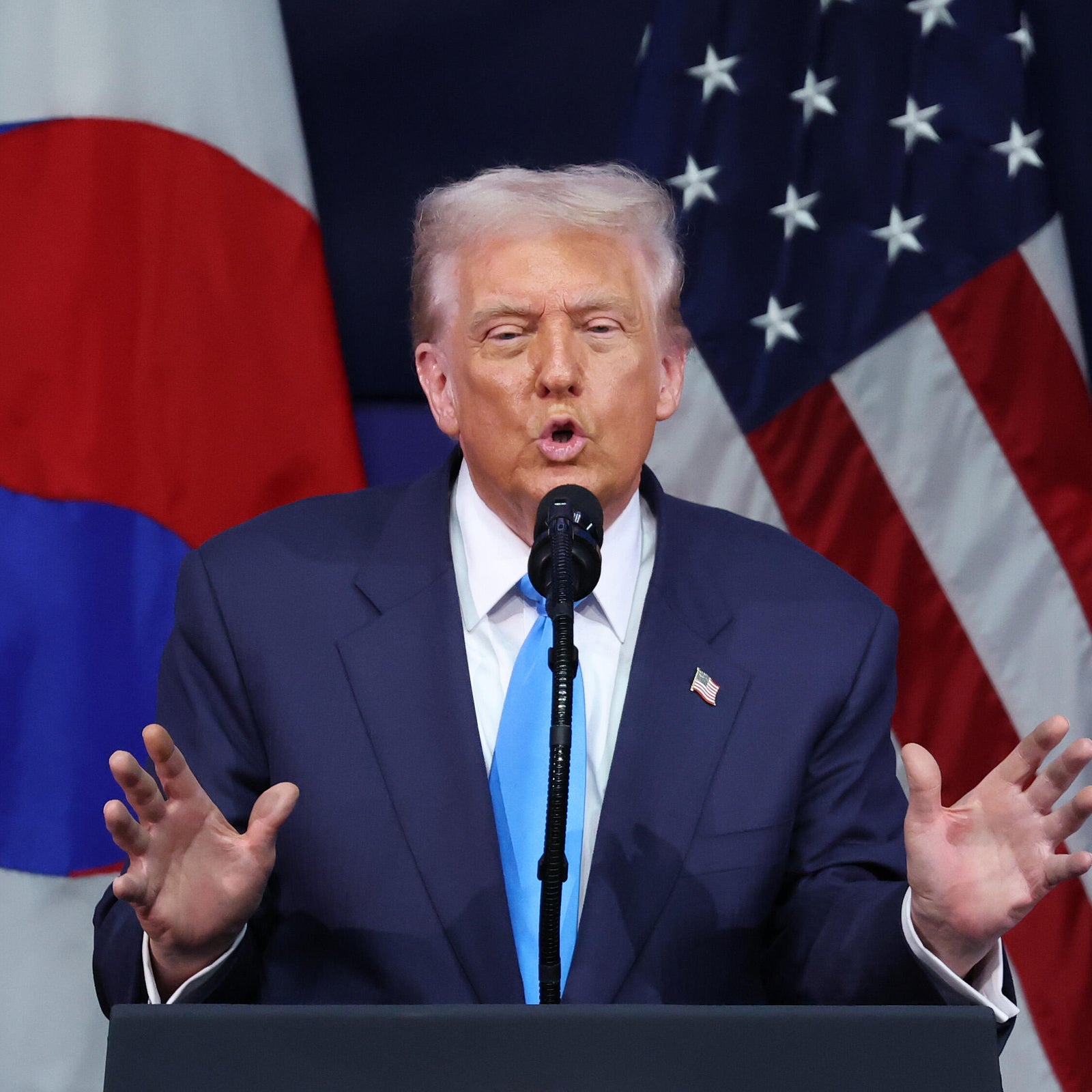 Trump says he's raising tariffs on South Korea to 25%