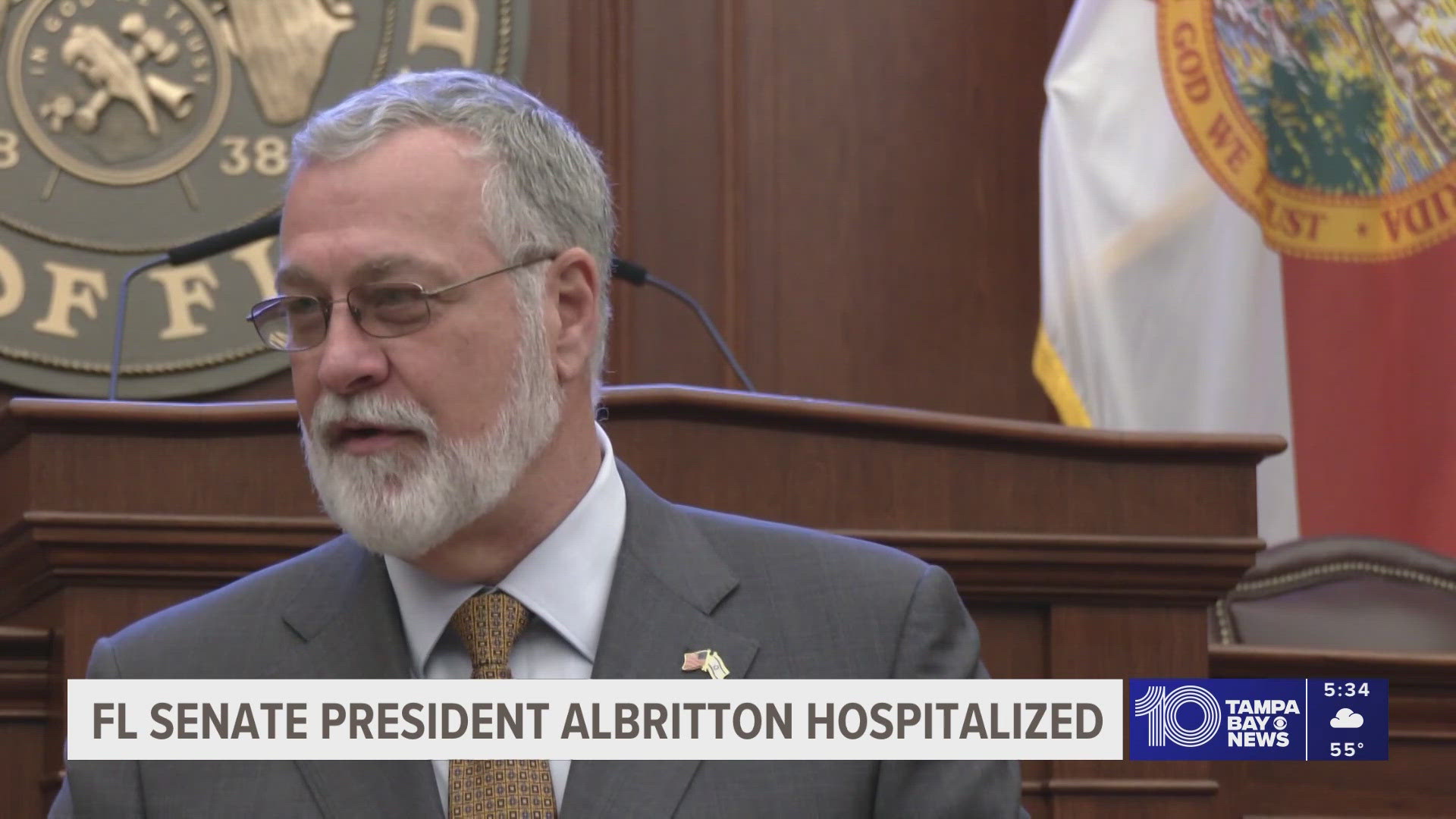 Florida's president of the Senate, Ben Albritton, hospitalized