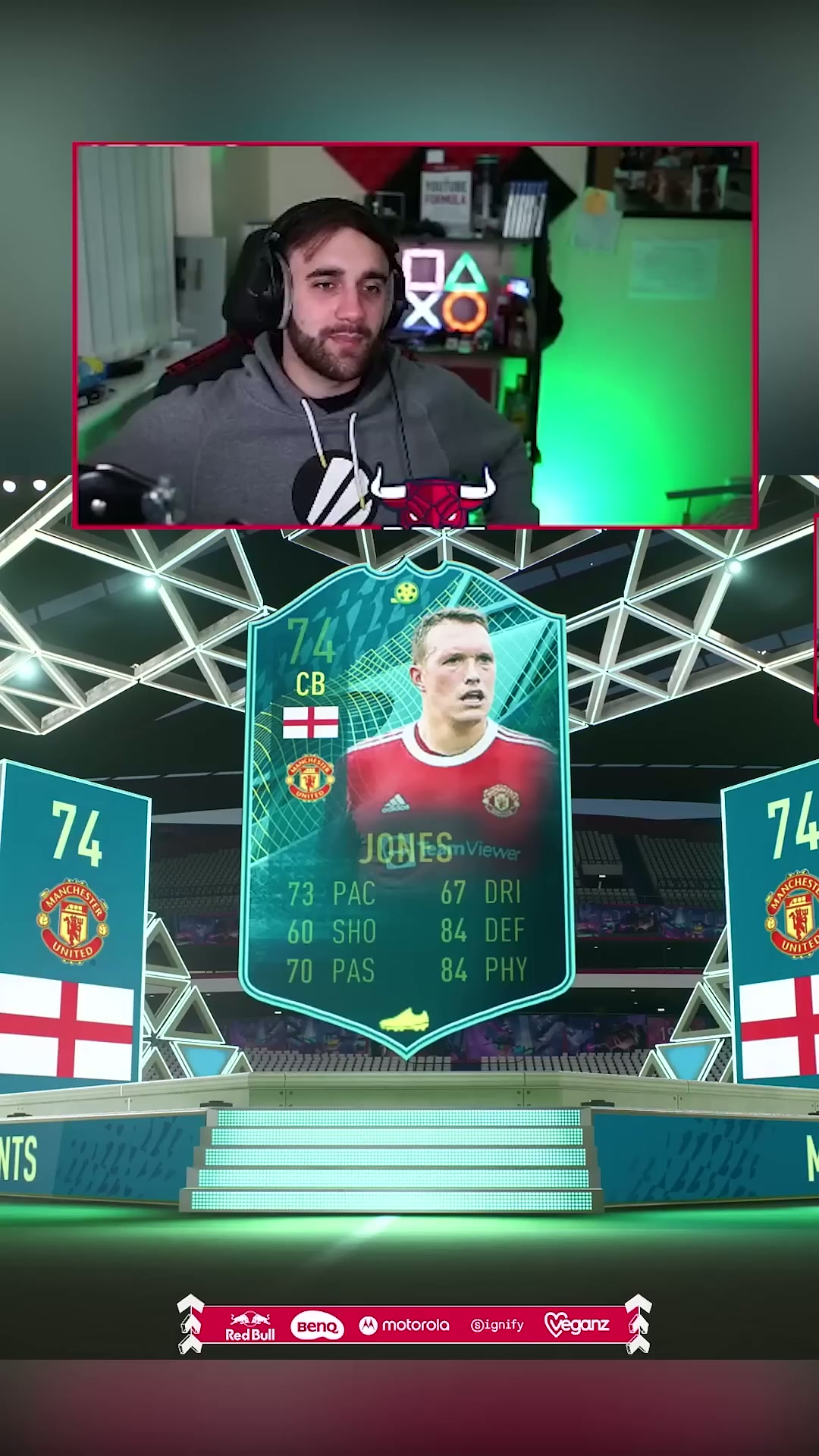 Streamer shocked by Phil Jones SBC & scores insane goal! | FIFA 22 ...