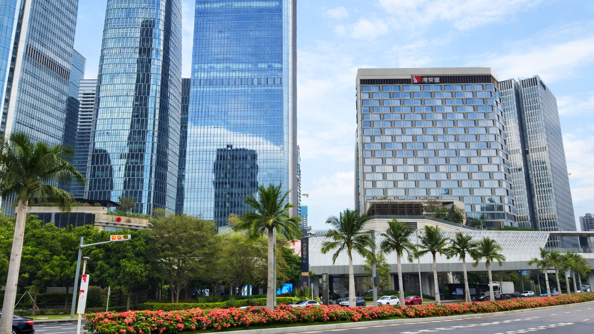 Modern streets of Shenzhen China