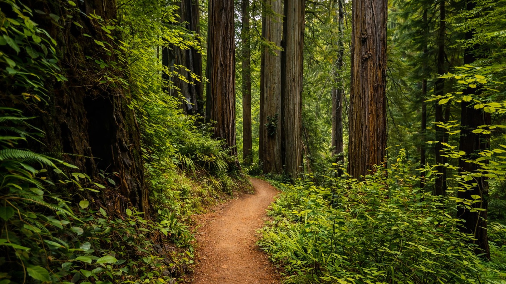 James Irvine Trail redwood forest to Fern Canyon (4K)