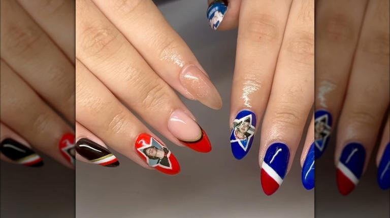 Heated rivalry-inspired nails for an icy hot manicure