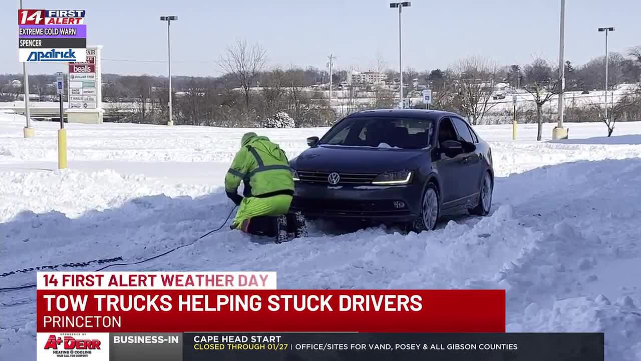 Tri-State tow truck drivers work around clock after heavy snowfall