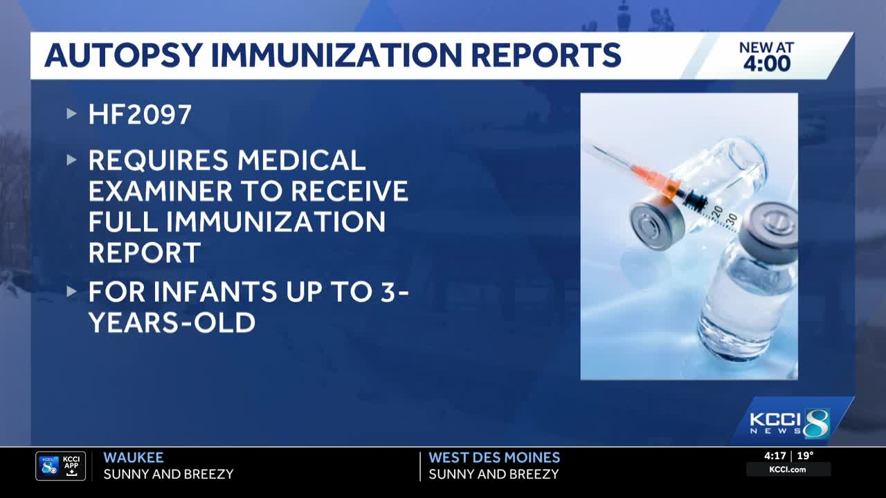 Iowa House advances bill adding vaccine records to child death reviews