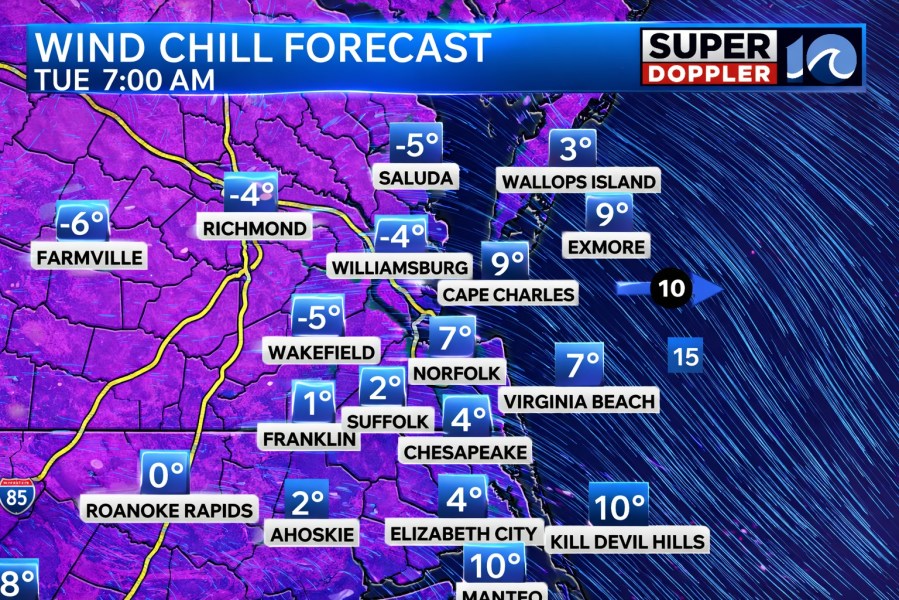 Frigid night in sight, snow on the horizon?