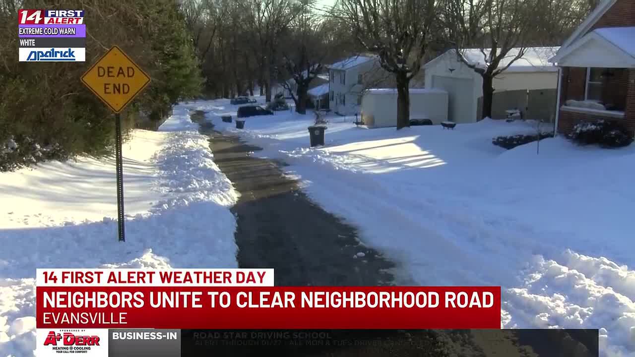 West Side neighbors unite to clear neighborhood road of snow