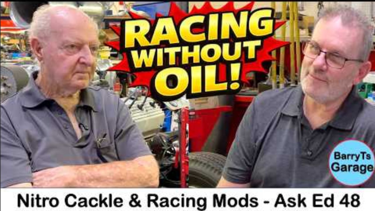 Racing without oil, nitro cackle, and performance boat engines