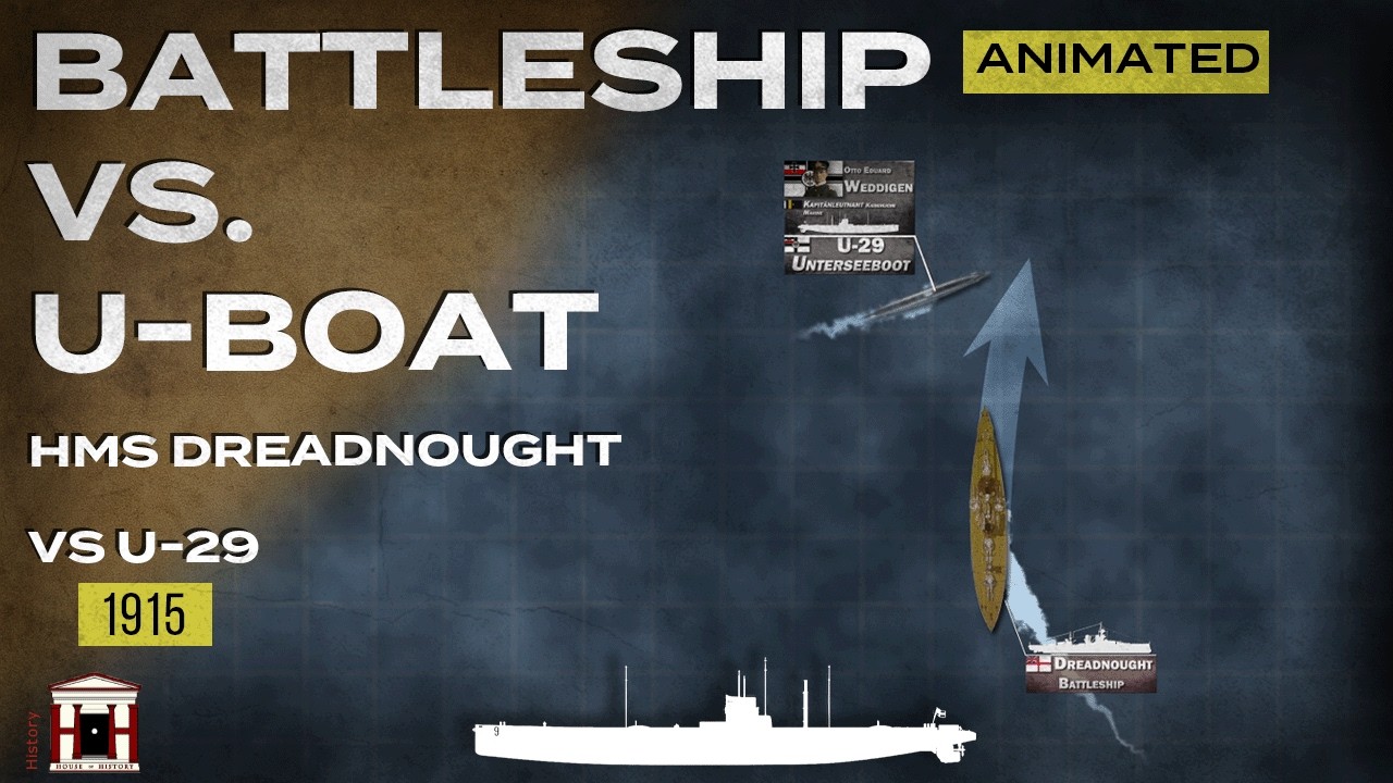 When dreadnought rammed a submarine: U-29’s final voyage - animated