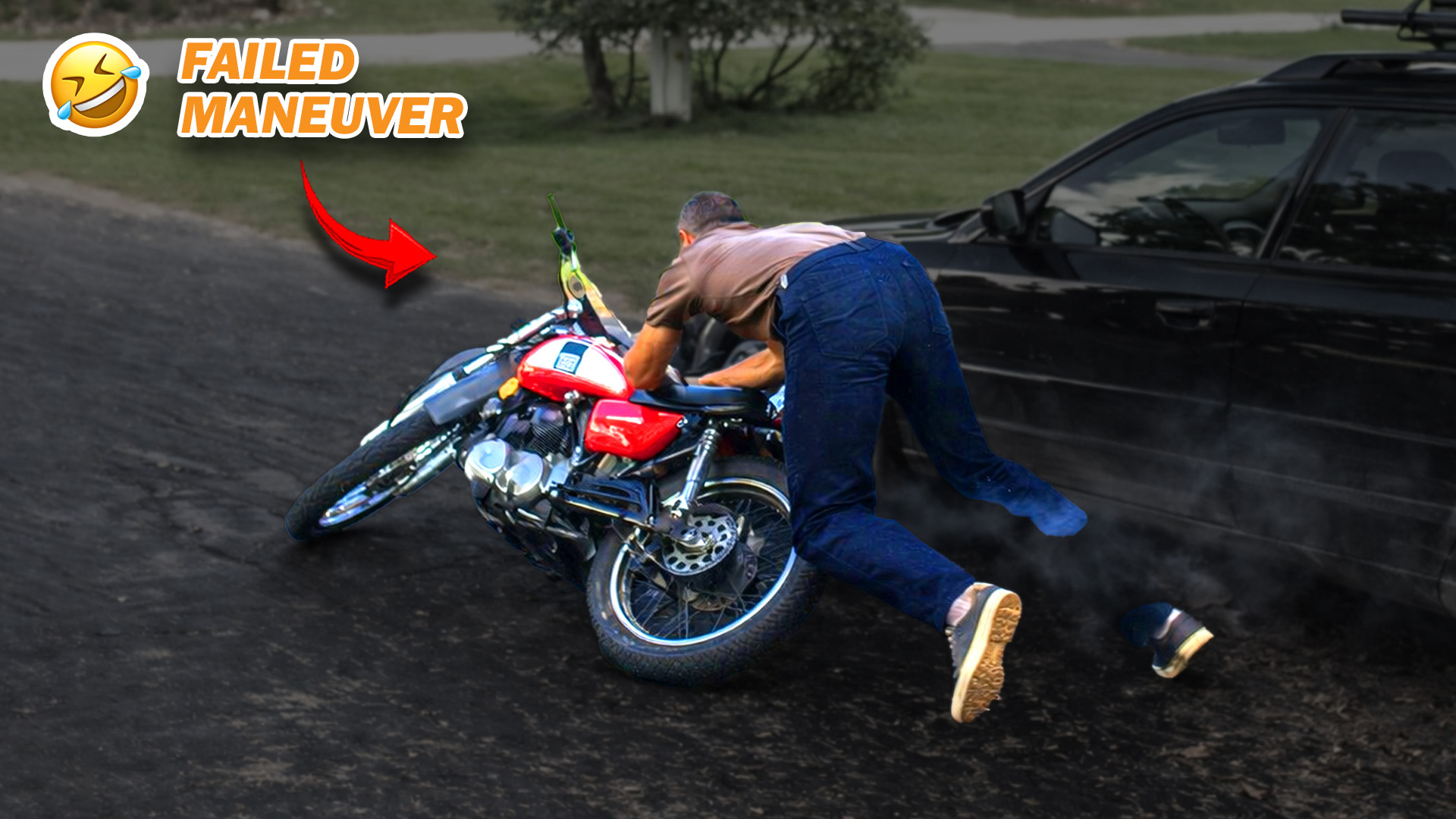 When showing off becomes a funny moment