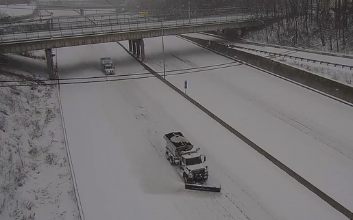 Video: Snow plow escorts ambulance during winter storm in Ohio