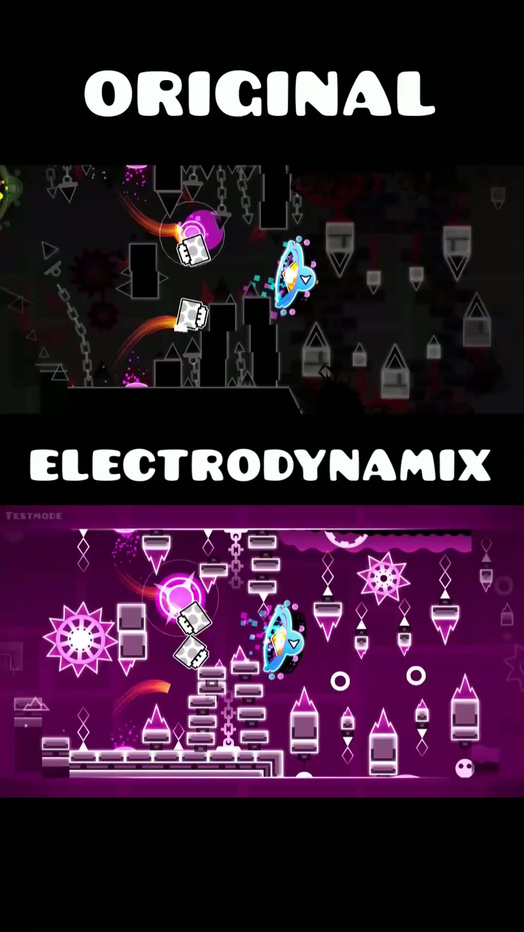 Bloodbath original vs electrodynamix 💀 #geometrydash #gdupdate # ...