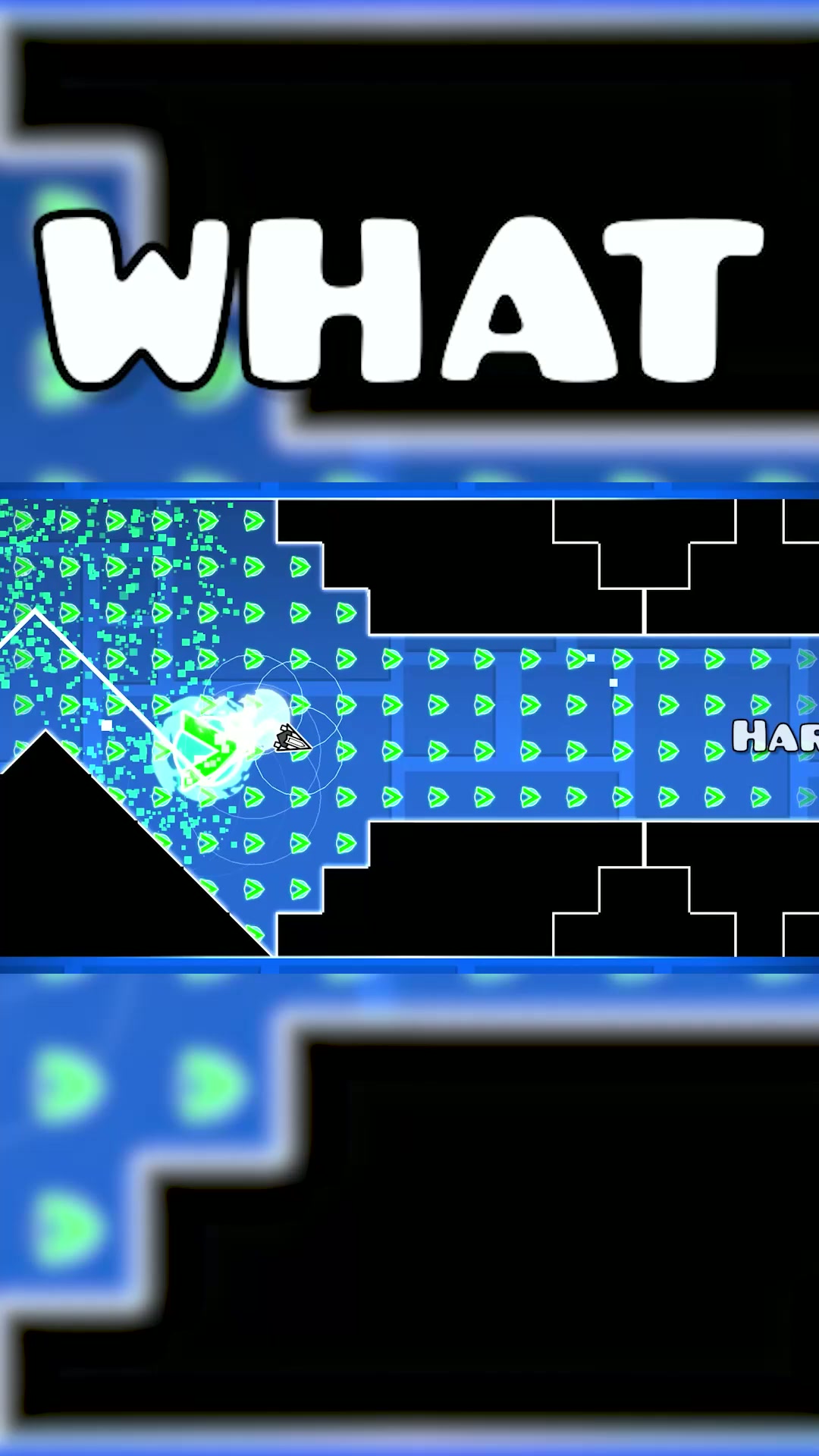 Impossible wave path 😱 - Geometry Dash #shorts