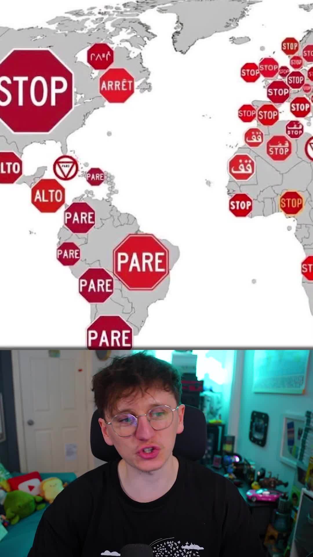 Stop signs around the world