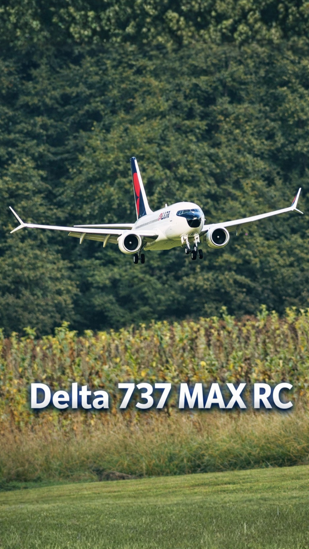Delta 737 MAX RC jet touch & go landing action!