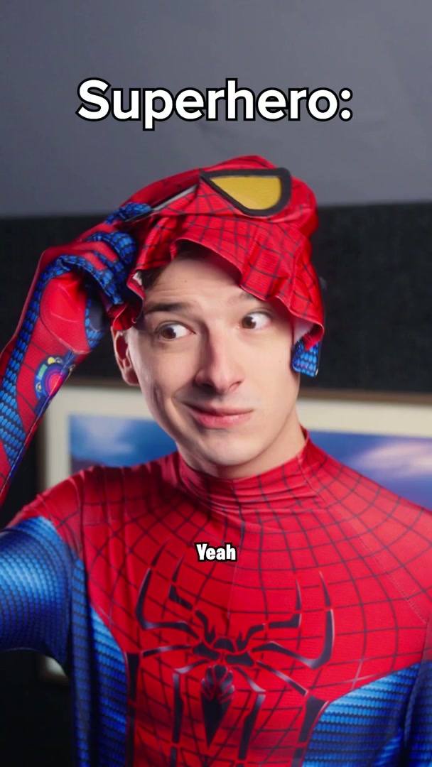 A humorous skit imagining scenarios where superheroes and Santa are ...