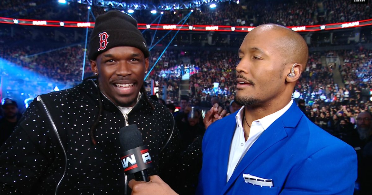 Je'Von Evans reveals injury status during WWE RAW commercial break