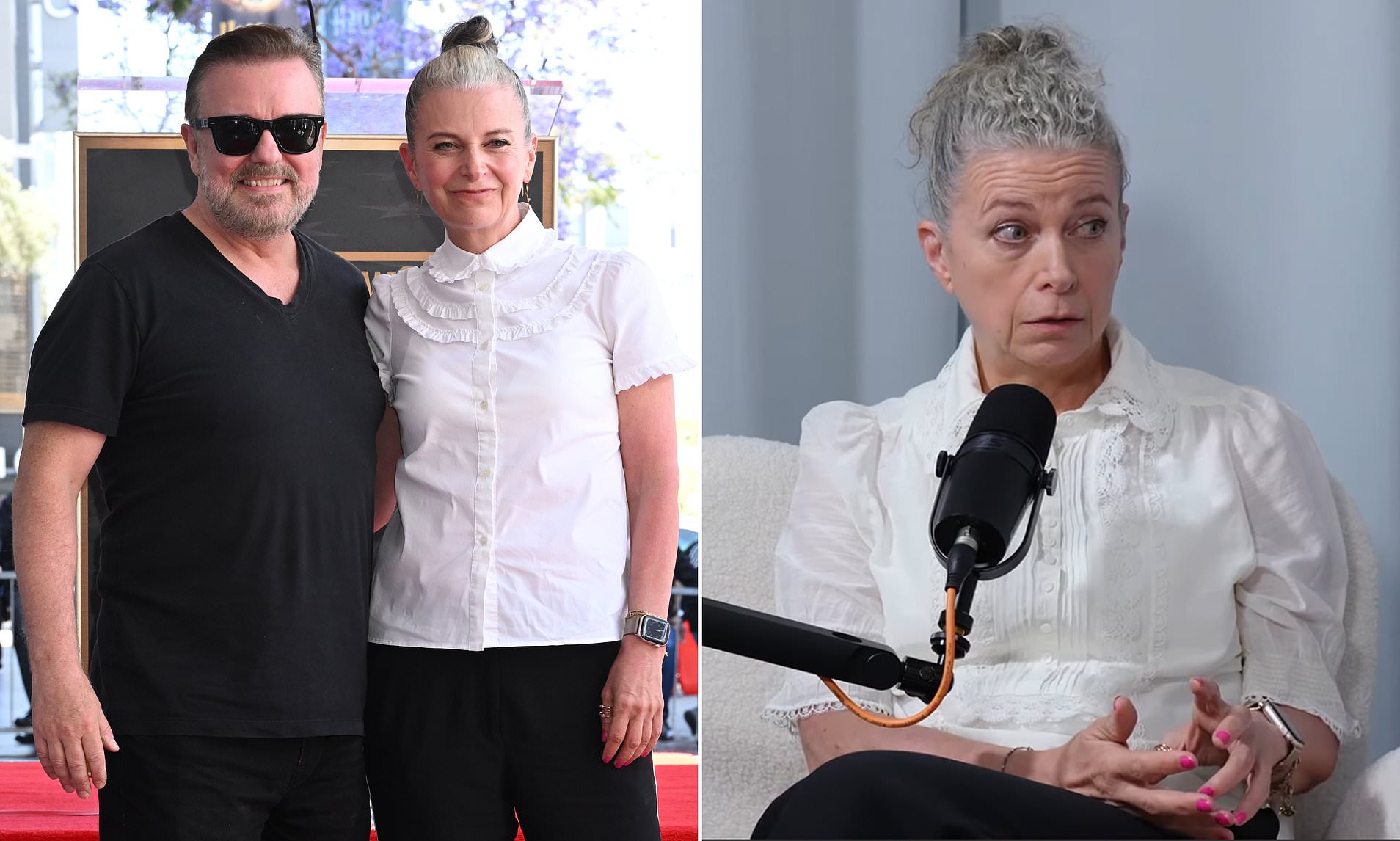 Ricky Gervais' long-term partner Jane Fallon admits she has no regrets ...