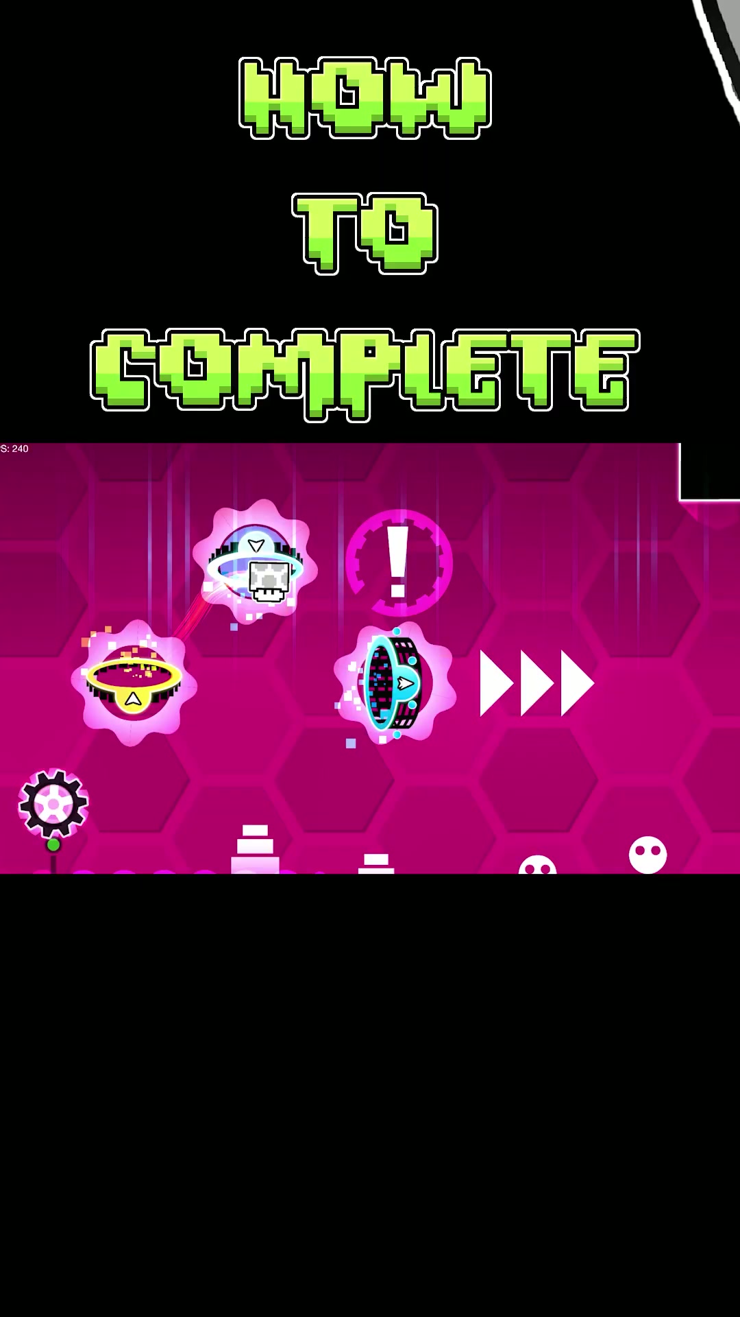 How to beat level Blast Processing tutorial for Geometry Dash #shorts