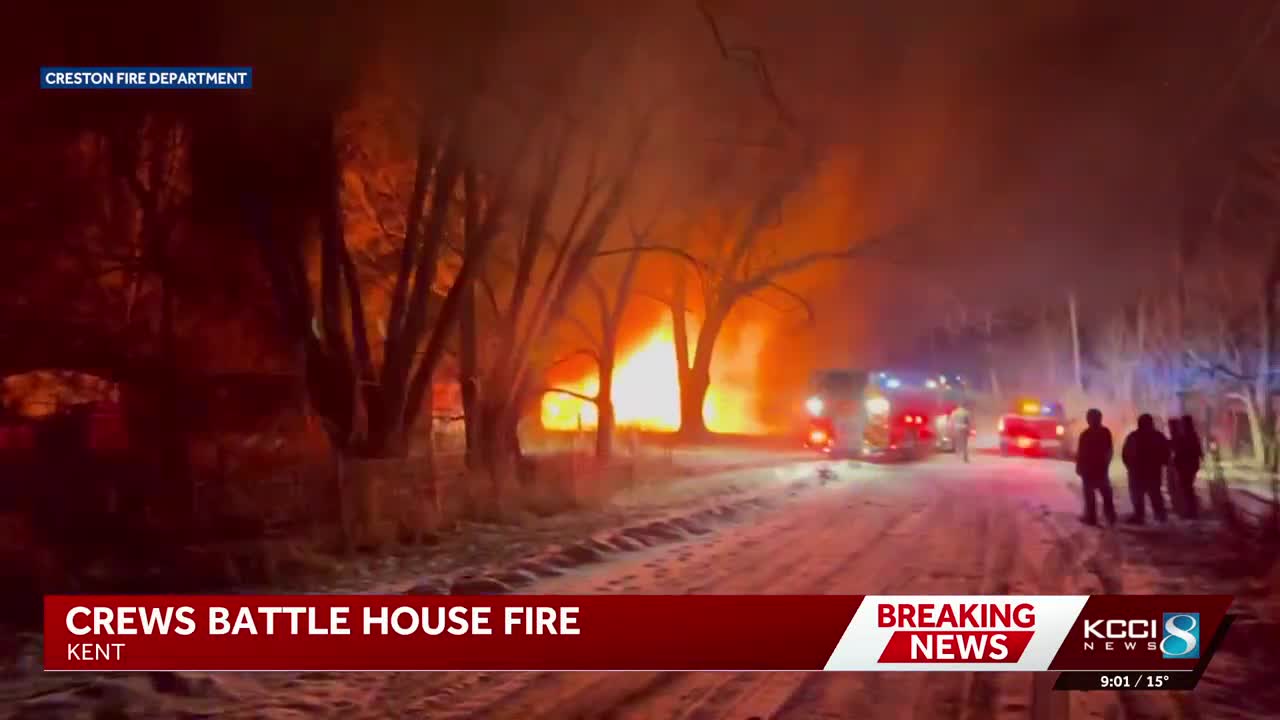 Firefighters tackle large house fire in Union County