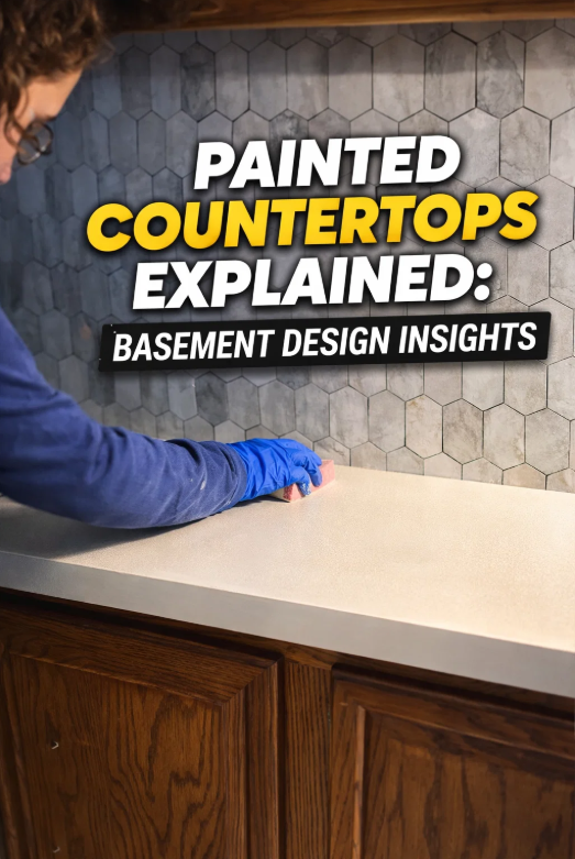 Painted countertops explained: Basement design insights