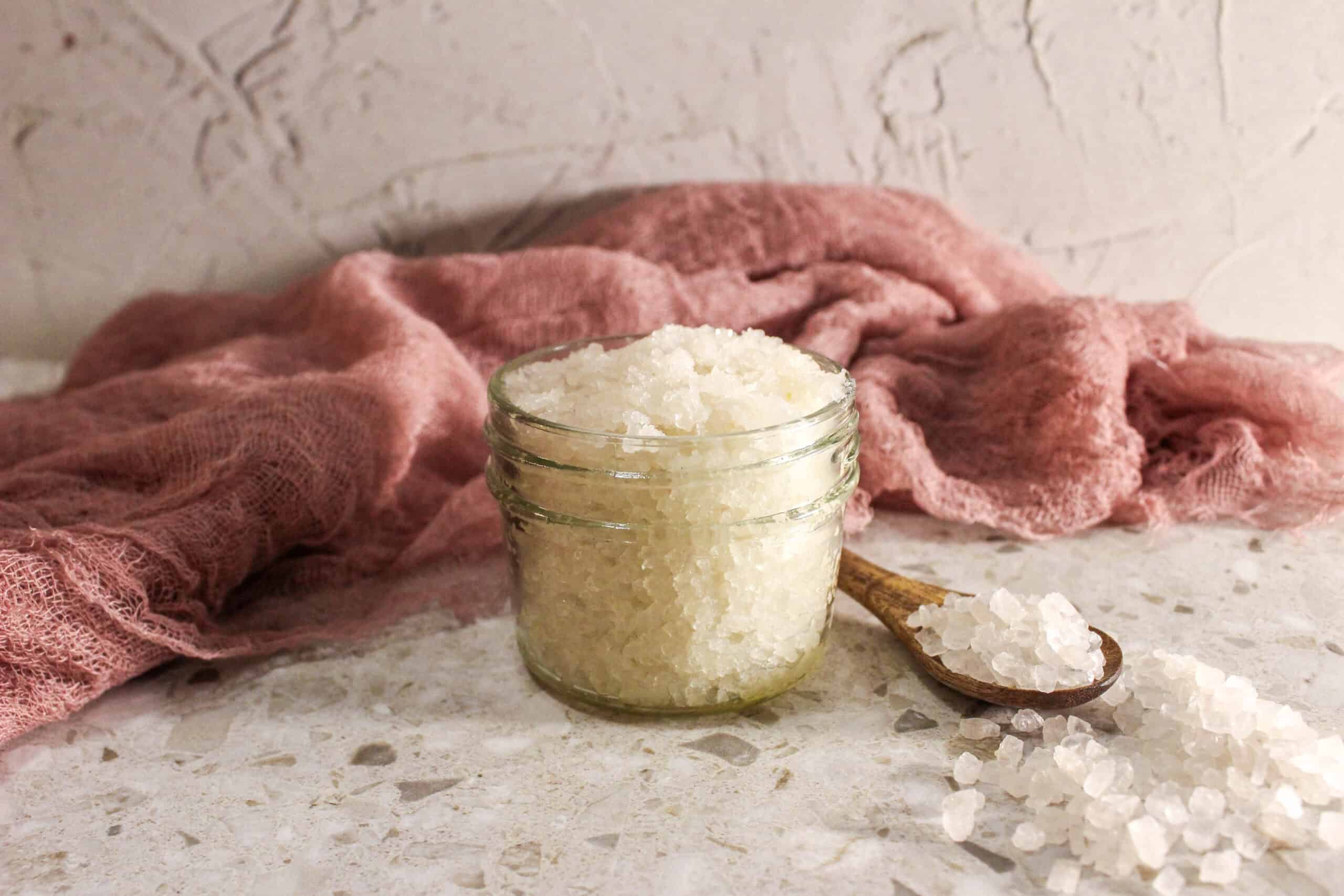 DIY sea salt scrub