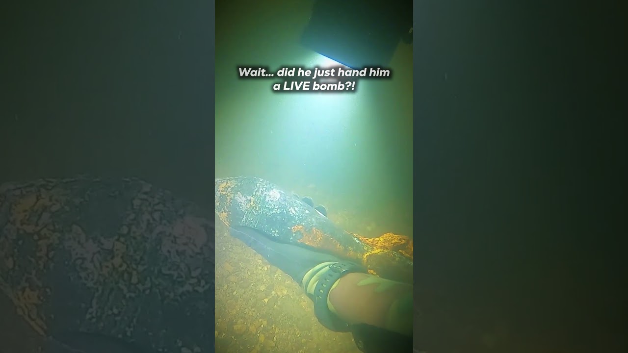 Diving discovery: live explosive found!