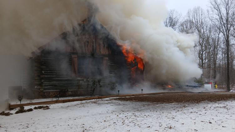 Fire crews spend over five hours fighting weekend fire near Selmer, Tenn.