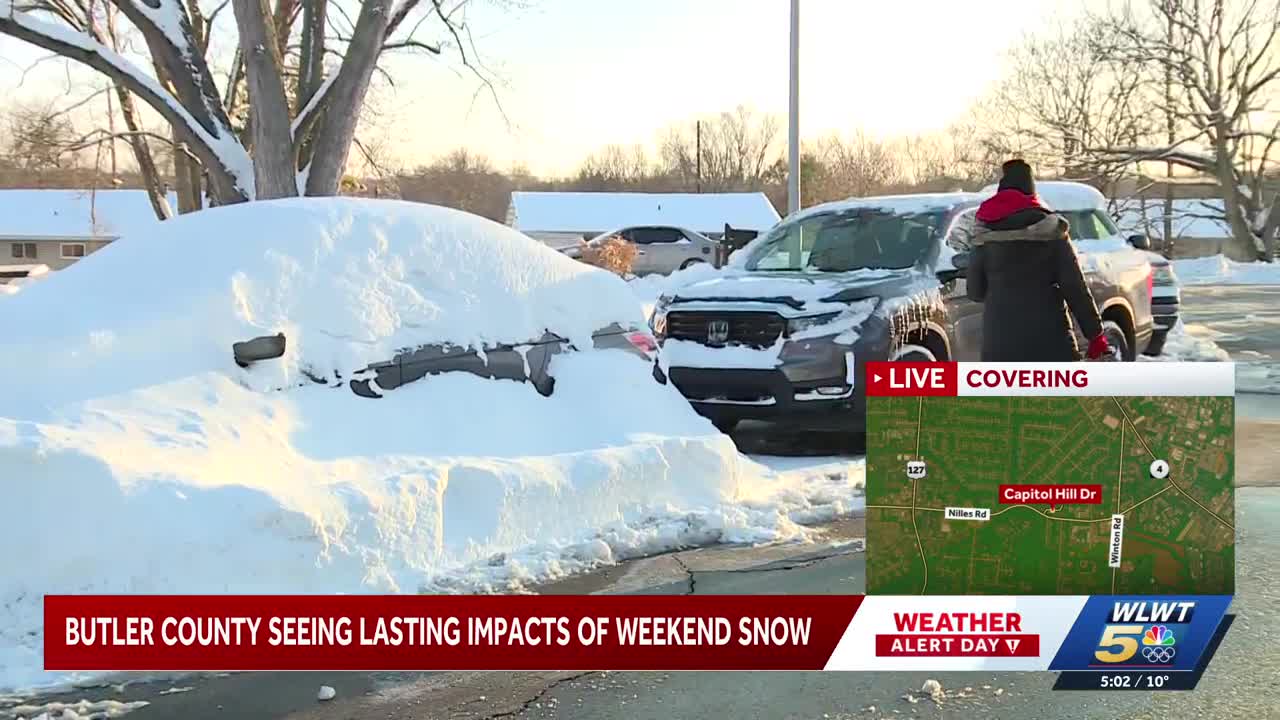 Fairfield residents tackle icy driveways amid cold snap