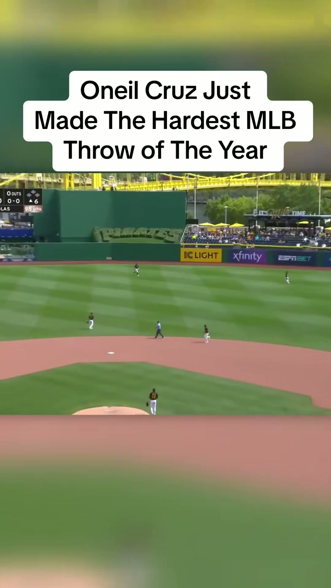 Will he be the next Tatis Jr in the outfield? #pirates #cubs #MLB #ba...