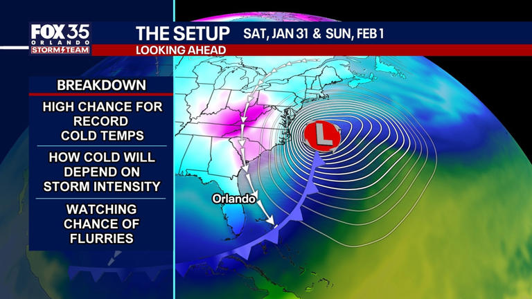 Snow in Orlando? Potentially record-setting cold air to dip into ...