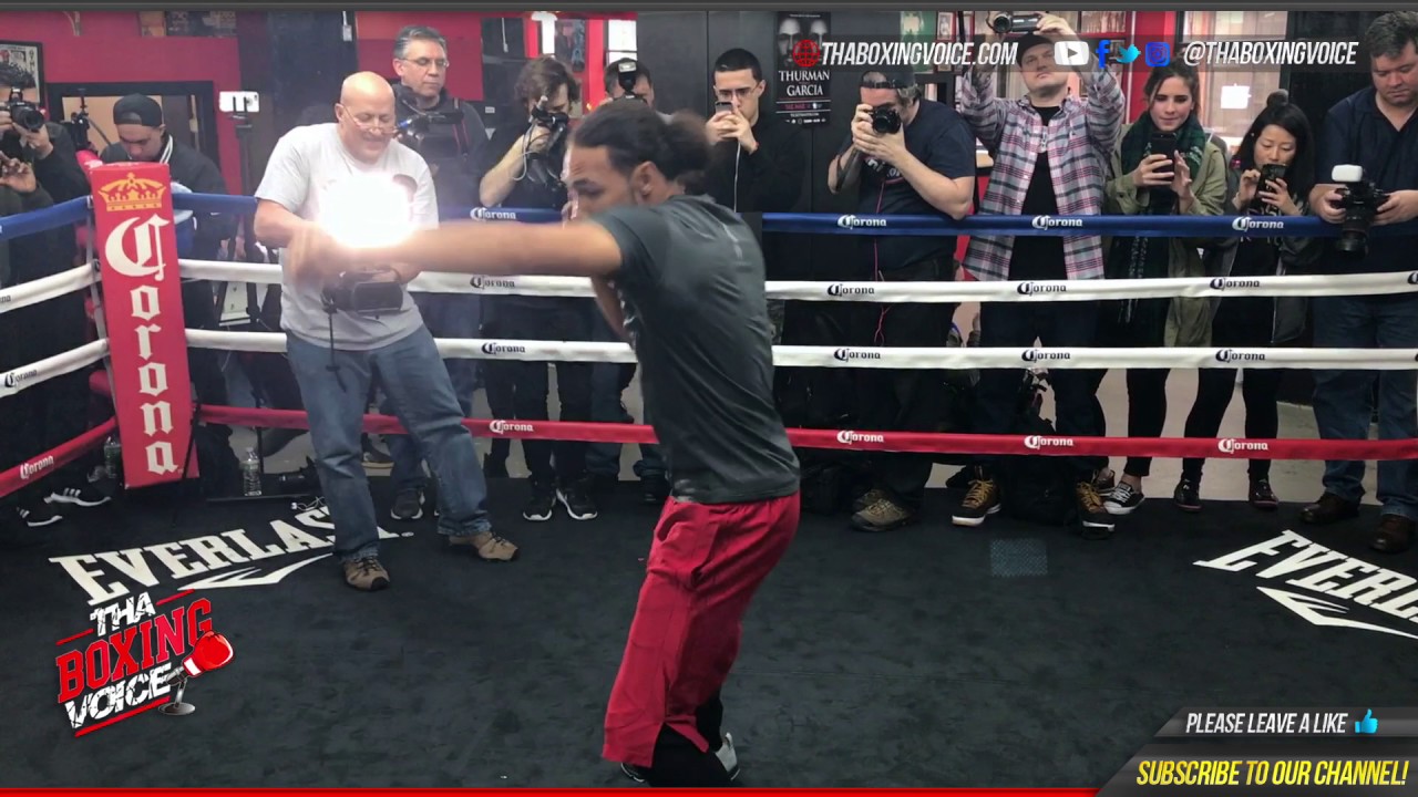 Keith Thurman makes fun of Danny Garcia's left hook