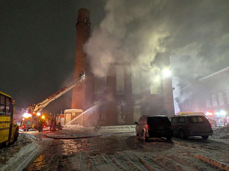 New Bedford Fire Dept. fighting blaze in South End mill