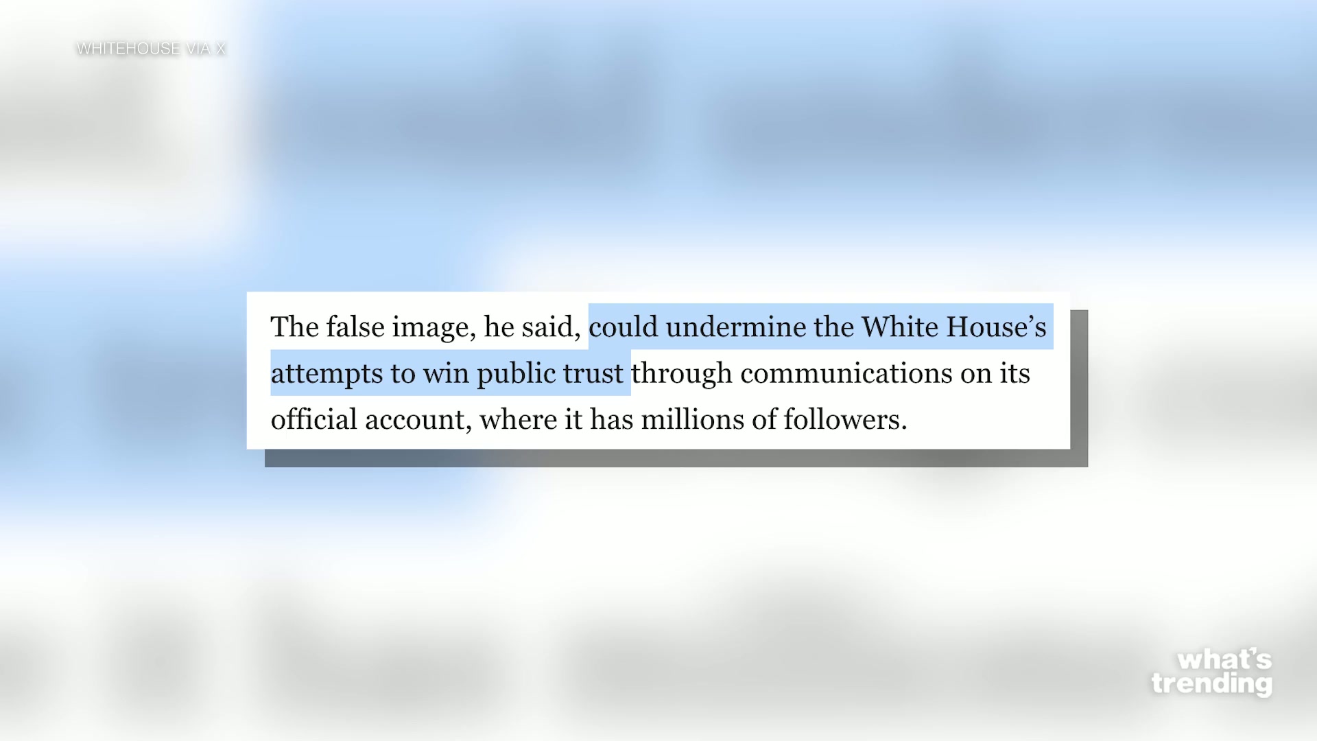 White House under fire for using AI-altered images to mock protester ...