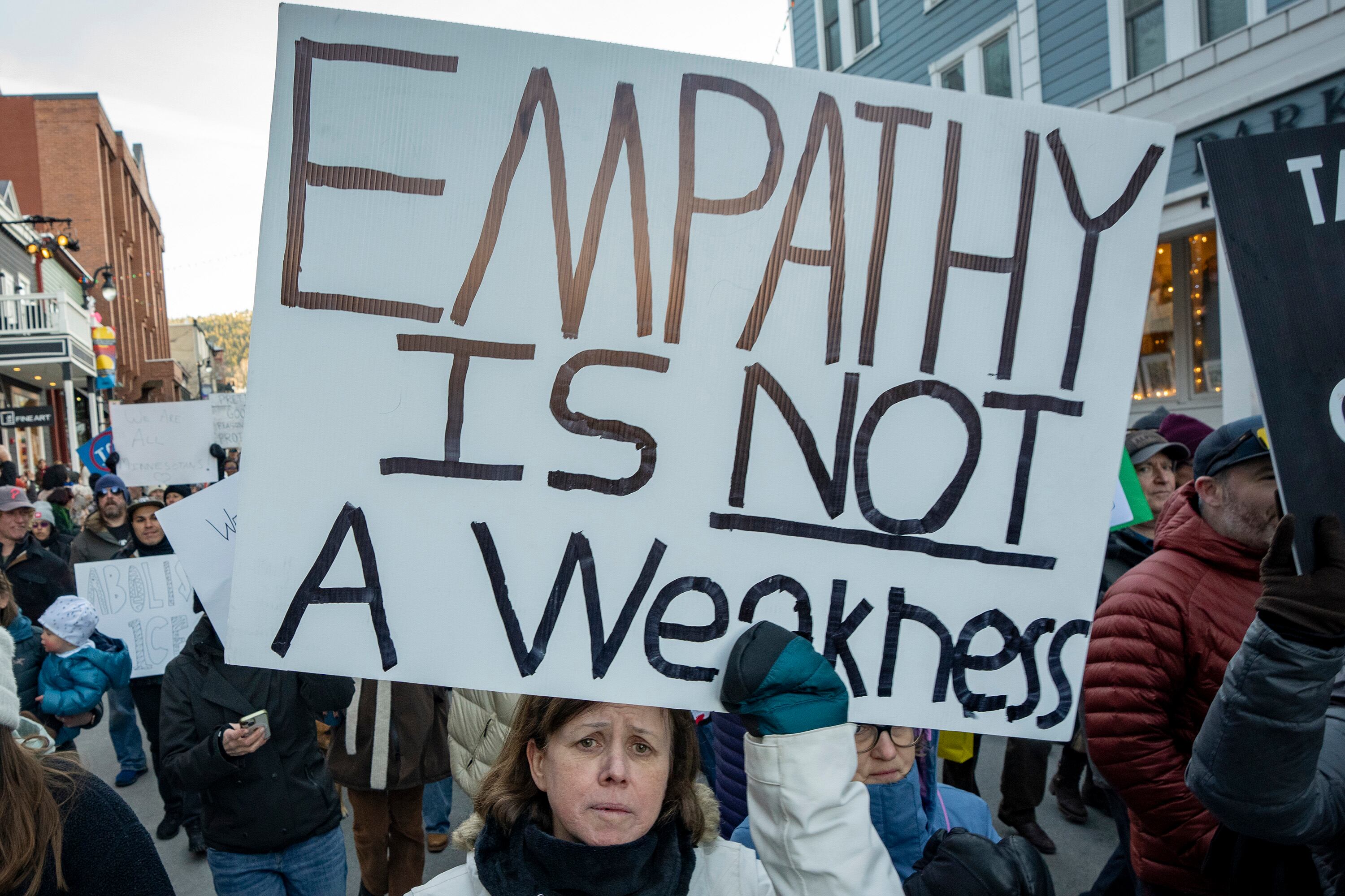 At Sundance, hundreds march down Park City’s Main Street for 'ICE OUT ...