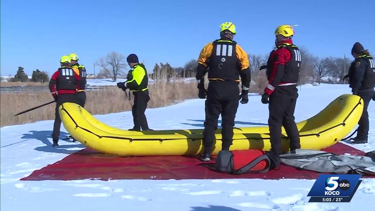 Firefighters urge Oklahoma parents to keep children off frozen ponds ...