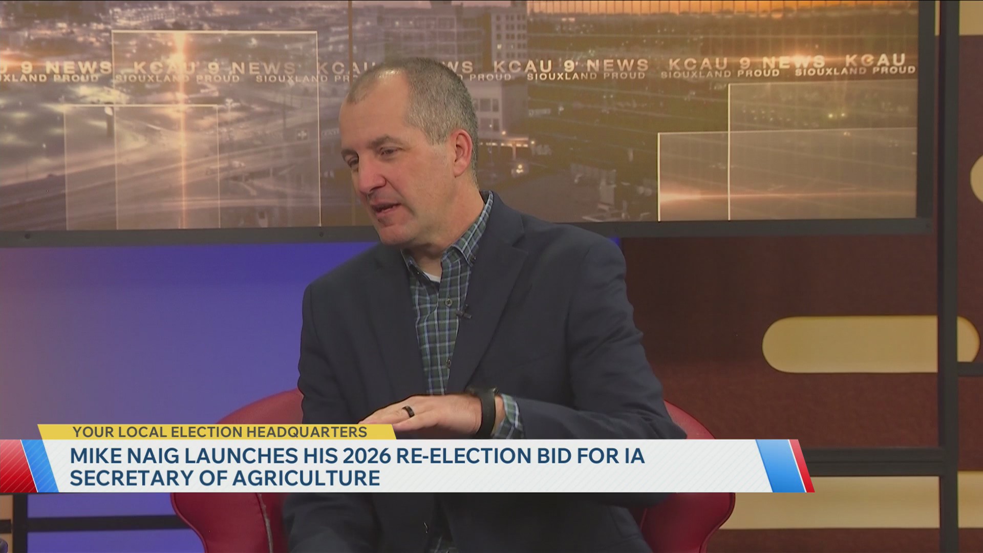 Mike Naig launches his 2026 re-election bid for Iowa secretary of ...