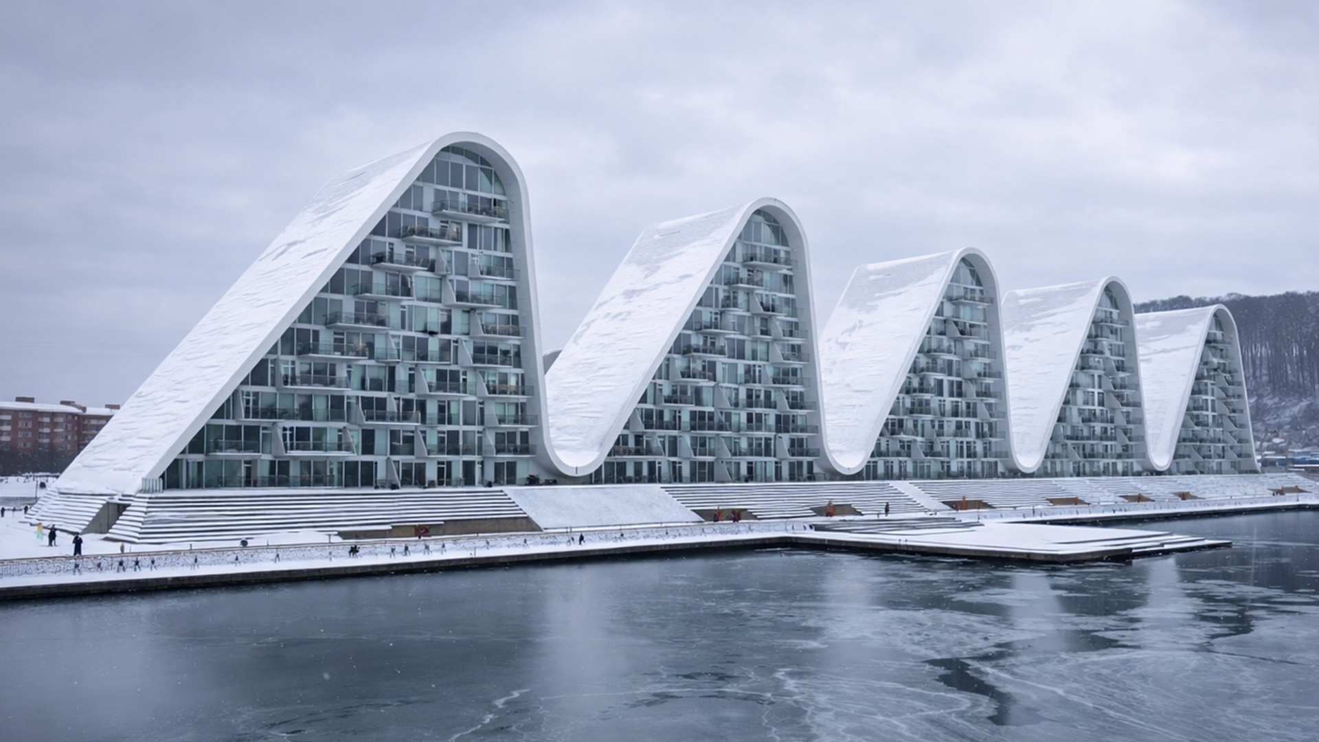 This building is shaped like real waves