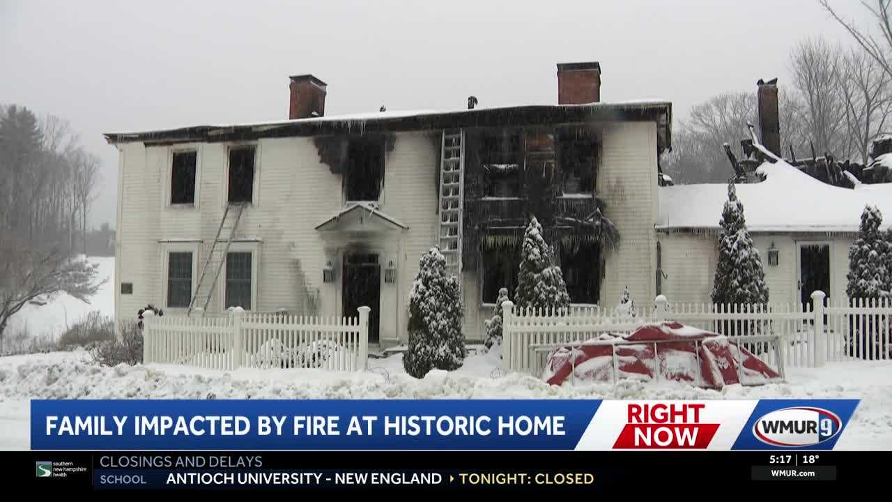 Family displaced as historic Levi Woodbury Homestead in Francestown ...