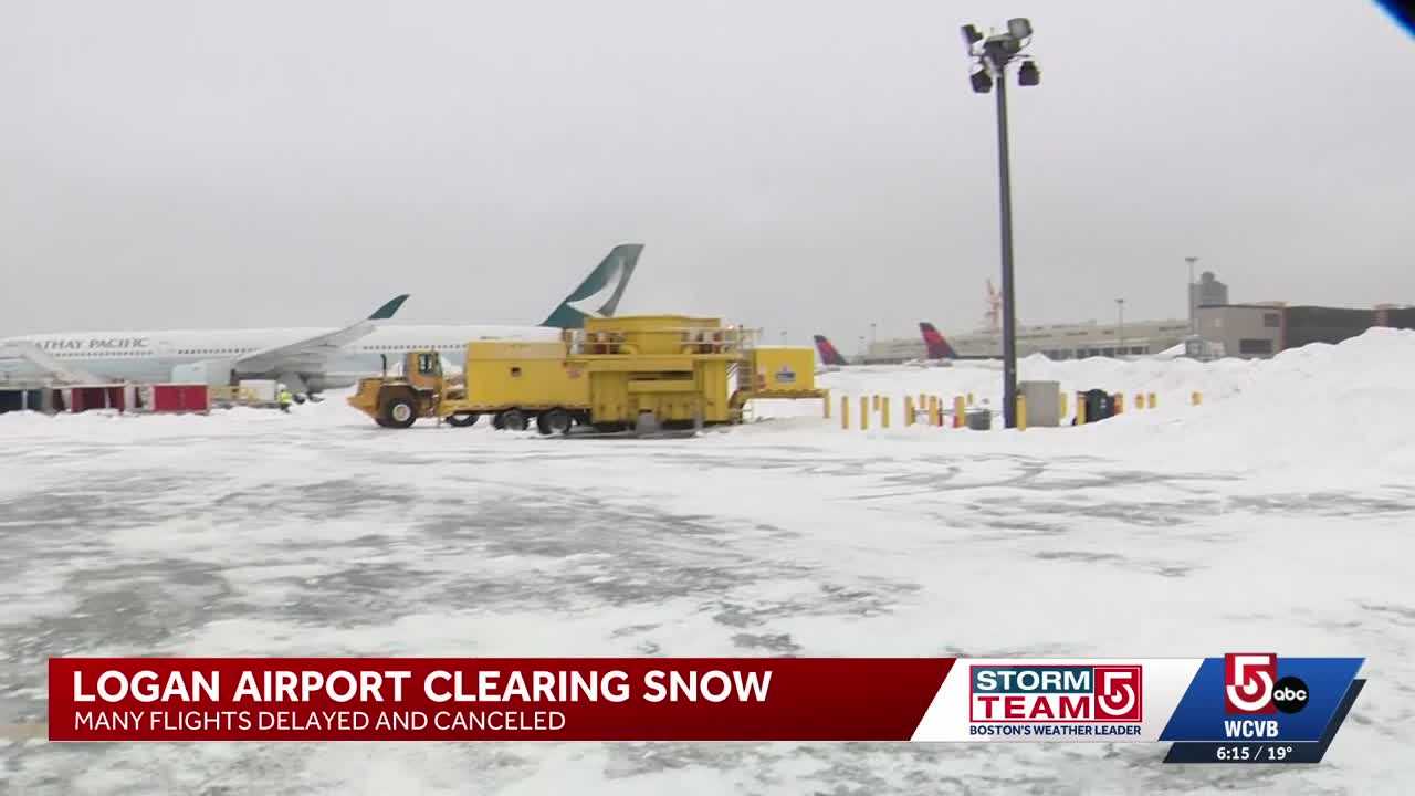 Logan Airport digging out from snow as operations slowly resume after ...