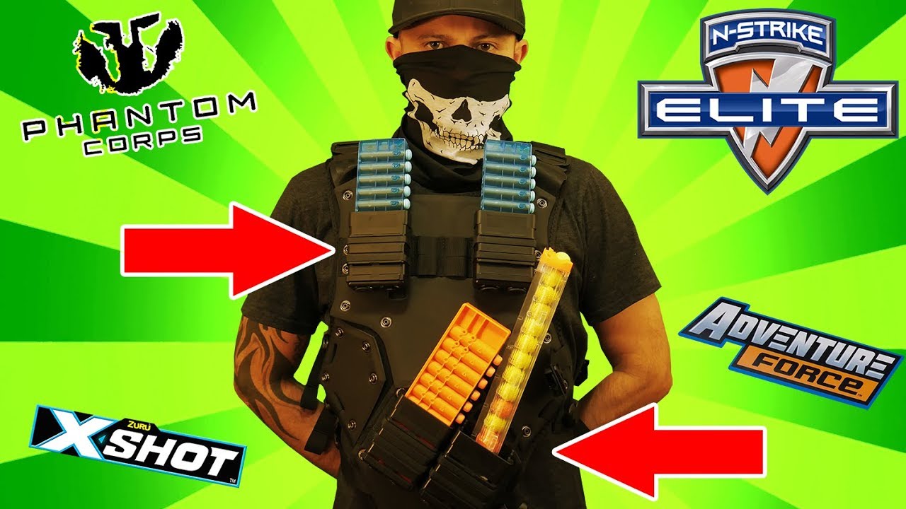 N-Strike tactical vest review & stress test with gun baby!