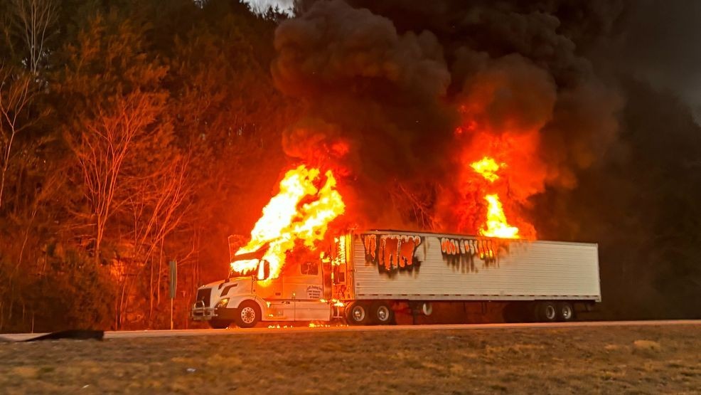 Tractor trailer fire on Monteagle shuts down portion of I-24 west ...