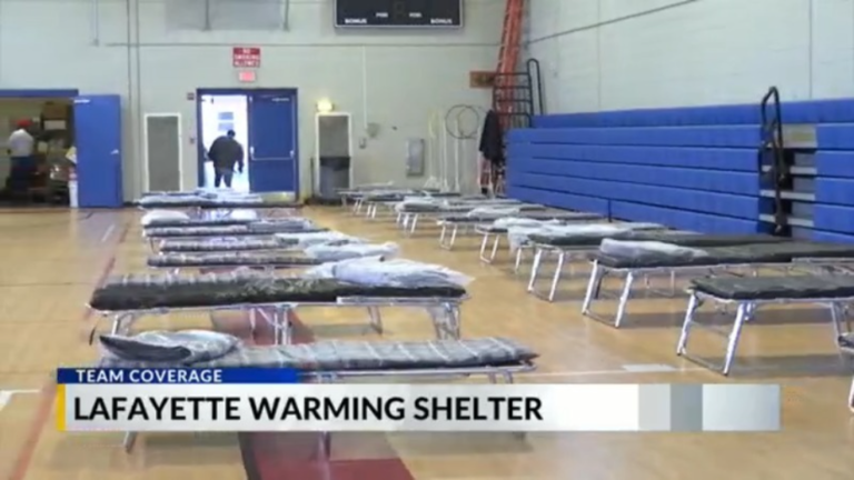 Lafayette opens warming shelter as freezing temps hit